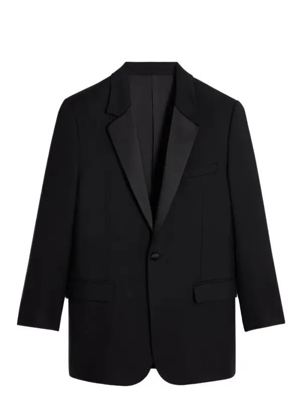 Celine Wool Gabardine Tuxedo Jacket - Ultra-black