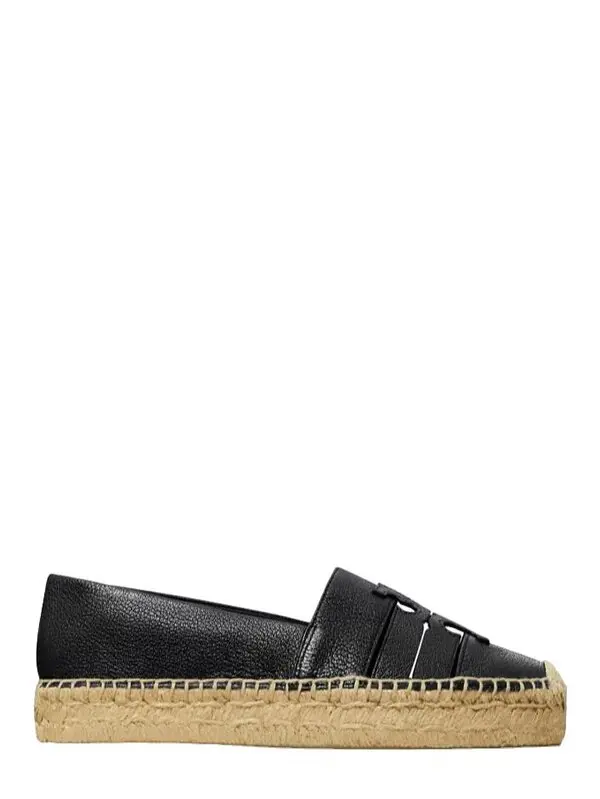 Tory Burch Ines Platform Espadrilles - Black