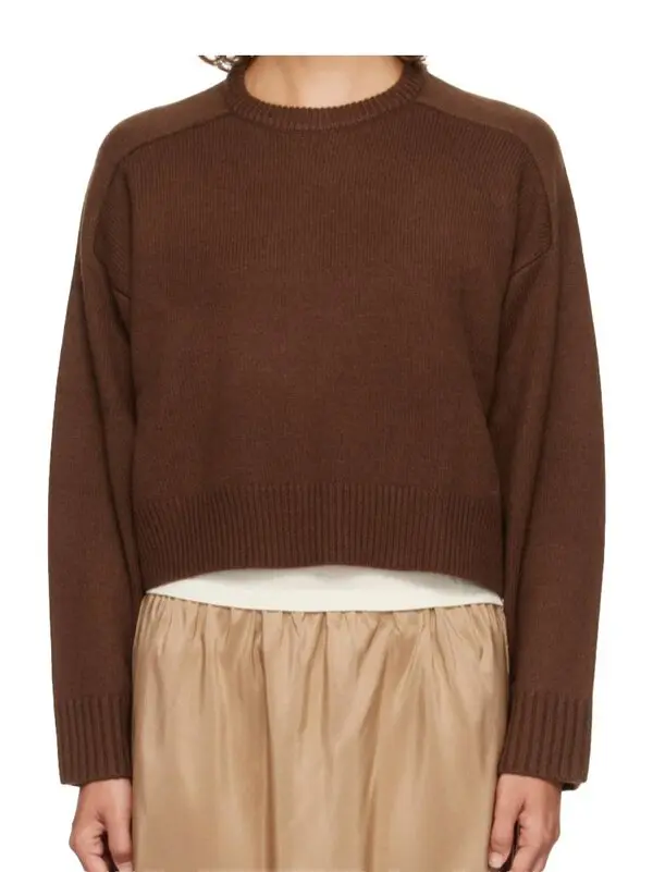 Loulou De Saison Boxy Cashmere Sweater - Brown