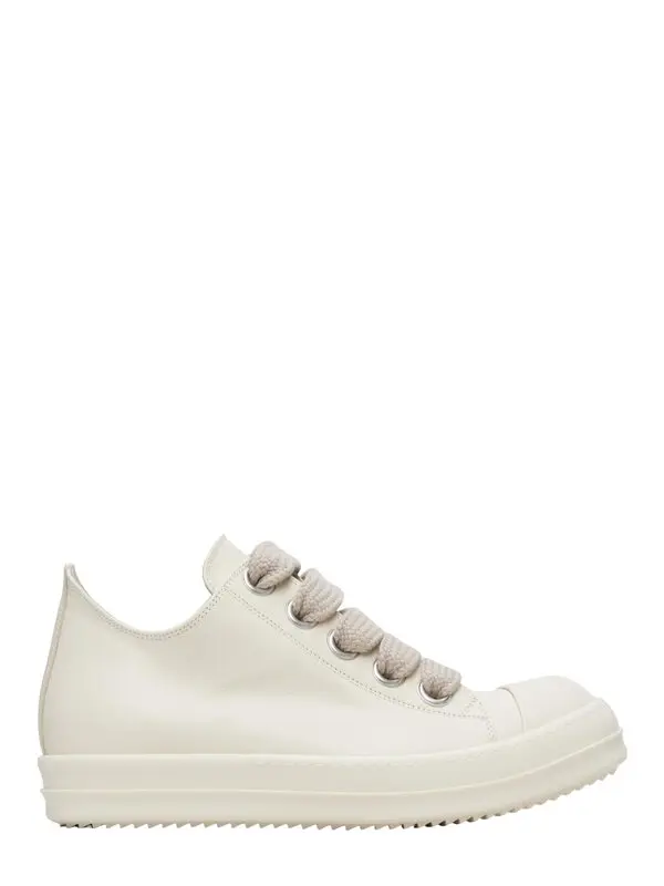Rick Owens Calfskin Lace-up Sneakers - Opalescent/opalescent/opalescent