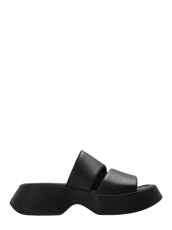 VIC MATIE Open Toe Platform Sandals - Black