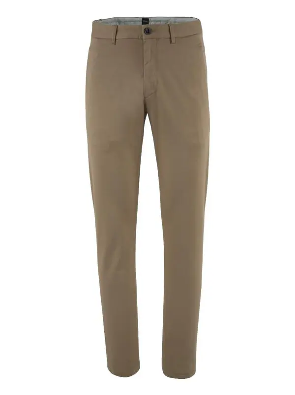 Hugo Boss Logo Casual Pants - Brown