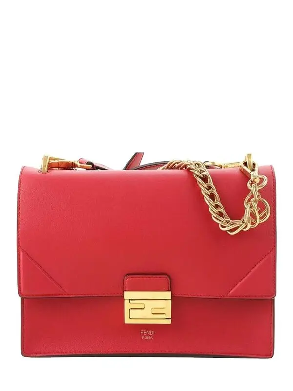 Fendi Kan U Shoulder Bag - Red