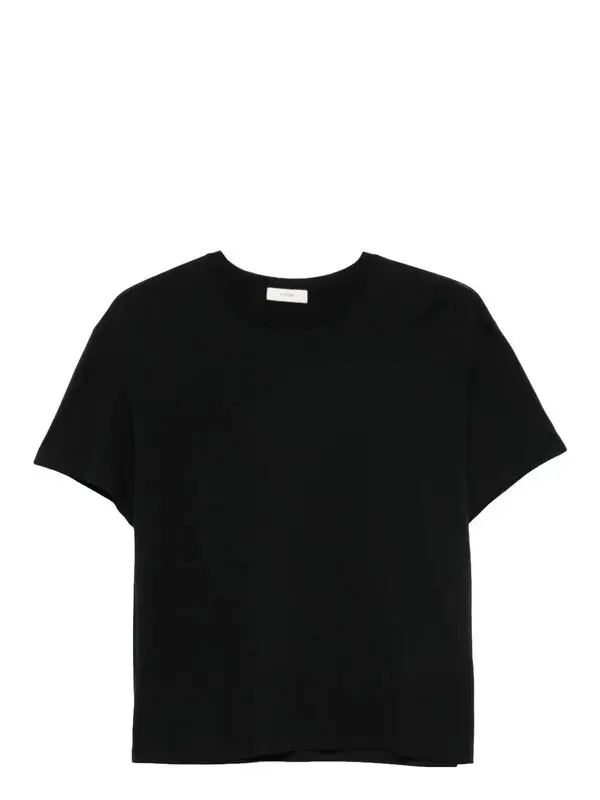 TOTEME Short-sleeved Crewneck T-shirt - Black