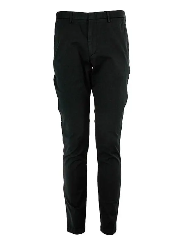Hugo Boss Casual Pants With Logo Detail - Black