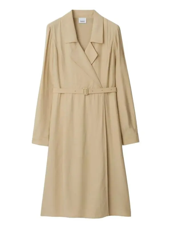 Burberry Trench Lapel Dress - Nude