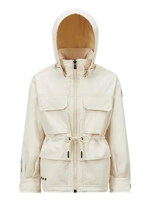 Moncler Nimba Hooded Field Down Jacket - White