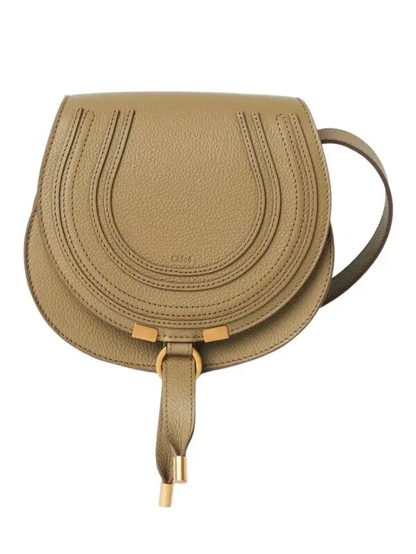 Chloé Marcie Small Leather Crossbody Bag - Brown