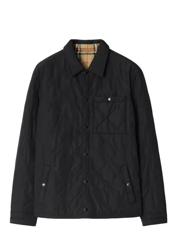 Burberry Reversible Quilted Nylon Overshirt - Black