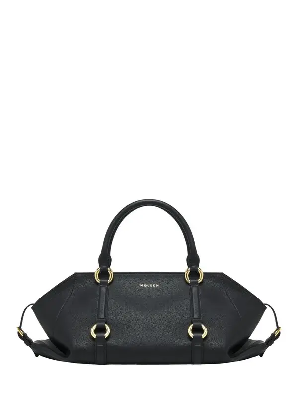Alexander McQueen Farringdon Medium Tote Bag - Black