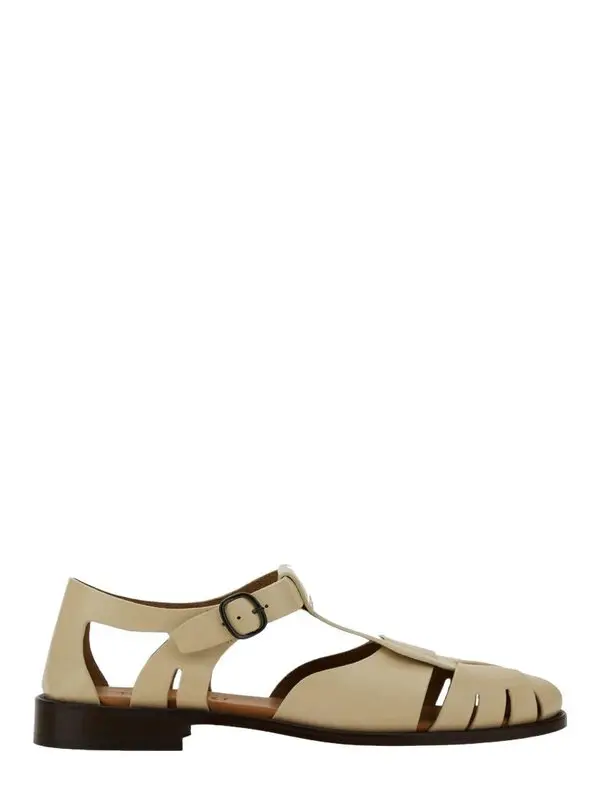 Hereu Pesca T-bar Strap Sandals - Nude
