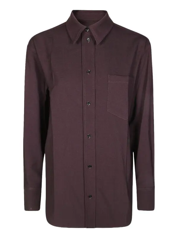 Victoria Beckham Long Sleeve Shirt - Black