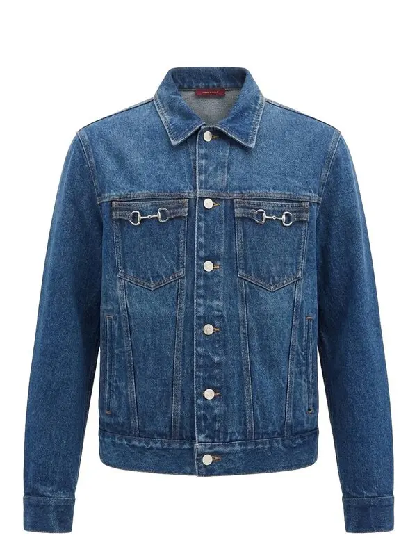 Gucci Horsebit Denim Jacket - Blue