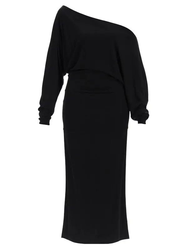 Khaite Junet Off-the-shoulder Dress - Black