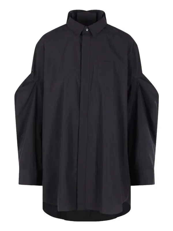 Sacai Poplin Shirt - Black