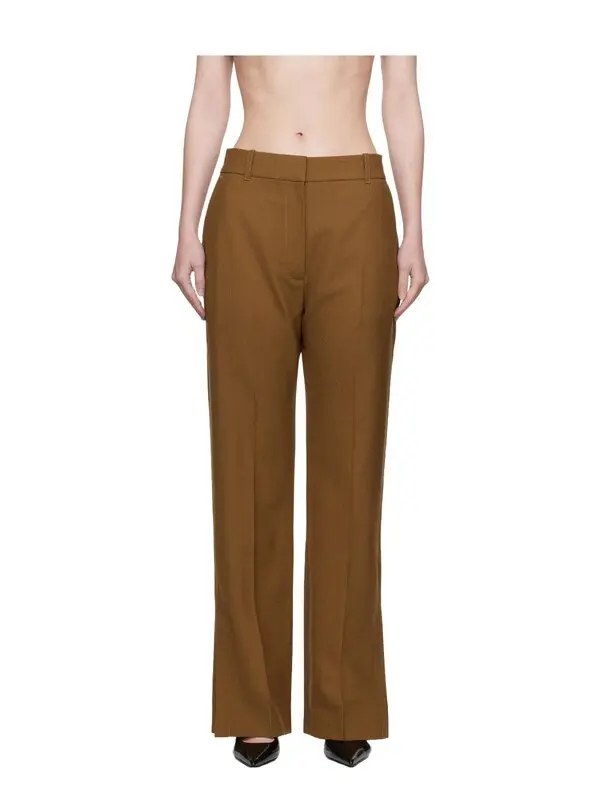 Studio Nicholson Mitra Straight-leg Trousers - Brown