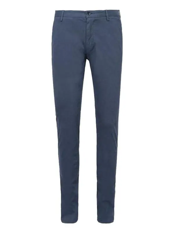 Hugo Boss Navy Logo Casual Pants - Blue