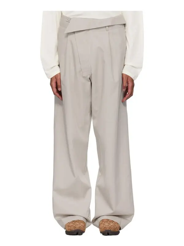 KIKO KOSTADINOV Navin Wide-leg Trousers - Off-white