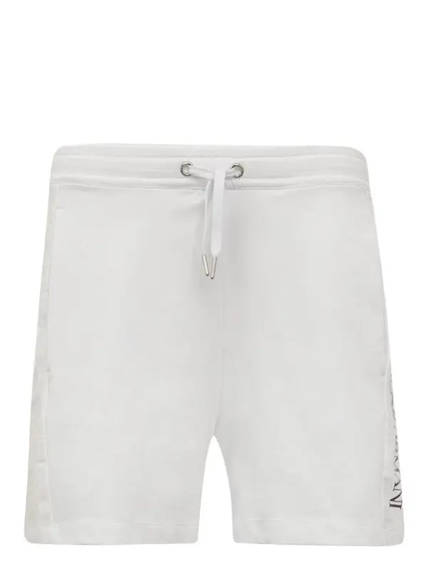 EA7 Logo Detail Drawstring Shorts - White