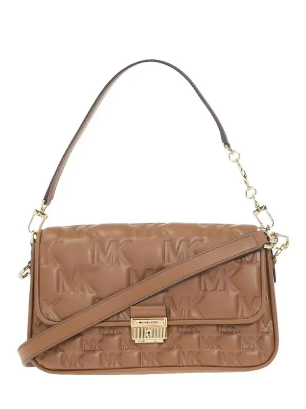 Michael Kors Logo Embossed Tote Bag - Brown