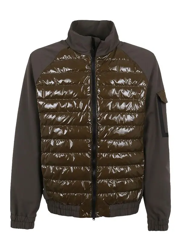 Herno Quilted Panel Down Jacket - Black