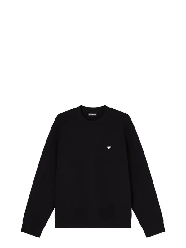 Emporio Armani Eagle Logo Crewneck Sweatshirt - Black