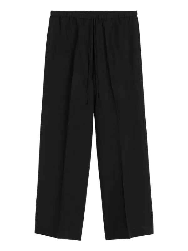 TOTEME Fluid Drawstring Trousers - Black
