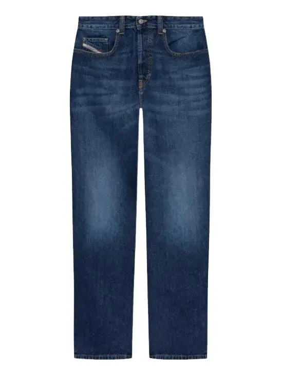 DIESEL® D-macro Jeans Straight Leg - Navy