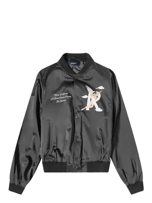 REPRESENT Storms In Heaven Printed Bomber Jacket - Black