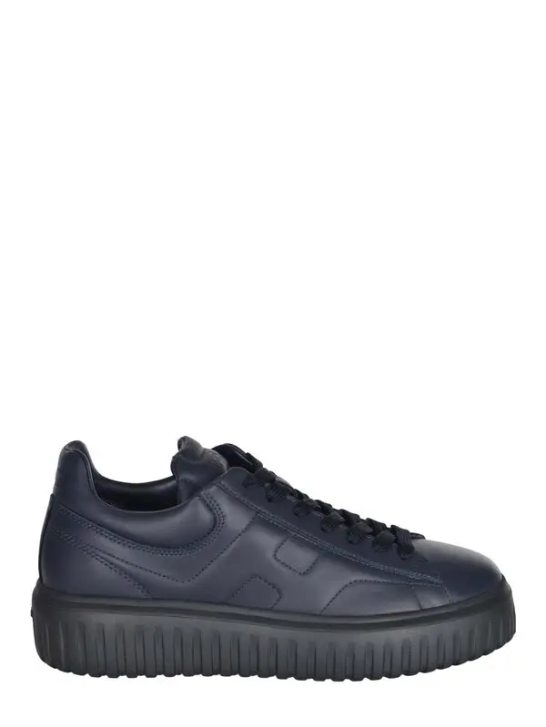Hogan H-stripes Lace-up Sneakers - Black