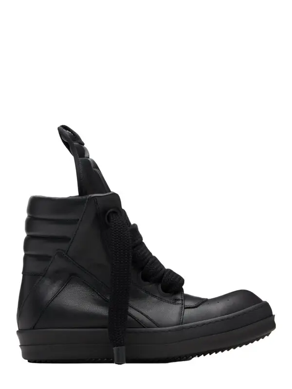 Rick Owens Lace-up High-top Sneakers - Black