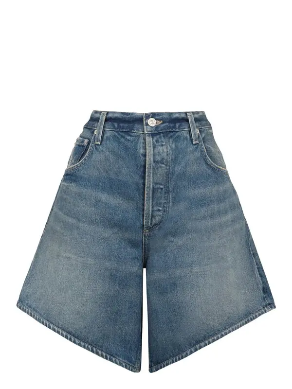 Citizens Of Humanity Gaucho Denim Bermuda Shorts - Blue