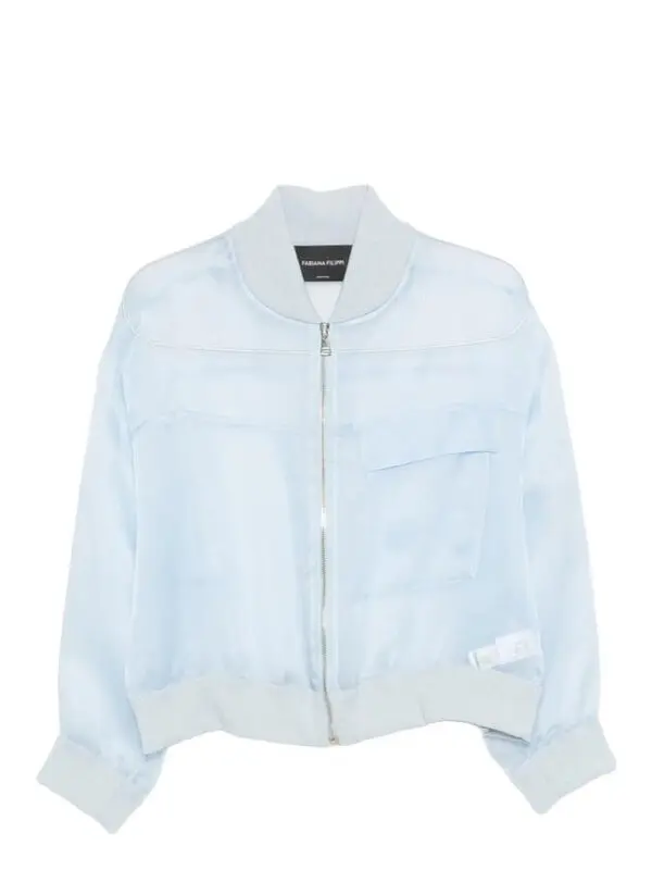 Fabiana Filippi Zip-up Casual Jacket - Blue