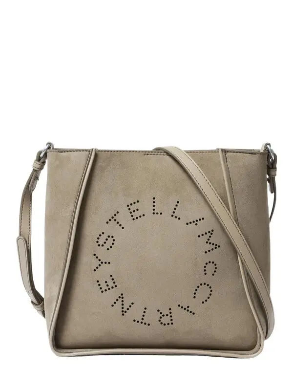 Stella McCartney Logo Square Crossbody Bag - Khaki