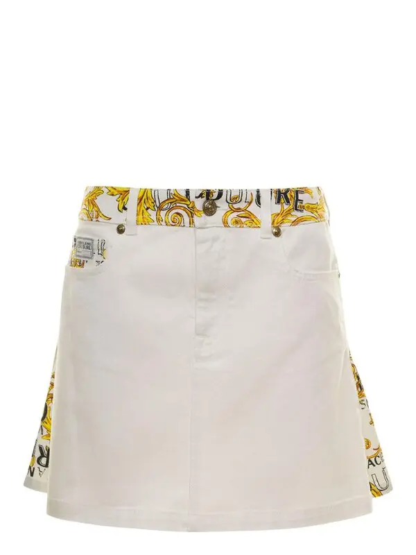 Versace High-waist Mini Skirt - White