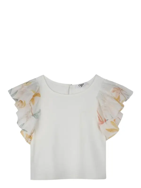 Chloé Blouse With Ruffle Sleeves - Multi-color