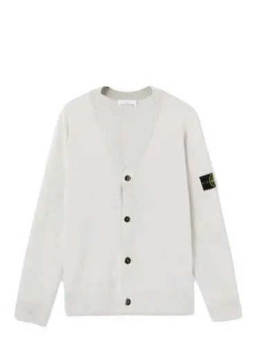 Stone Island Knit Cardigan - White