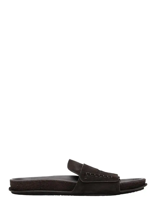 Jacquemus La Croisiere Open Toe Slippers - Dark Brown