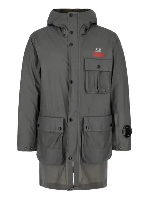 C.P. COMPANY Gore G-type Long Mille Jacket - Black