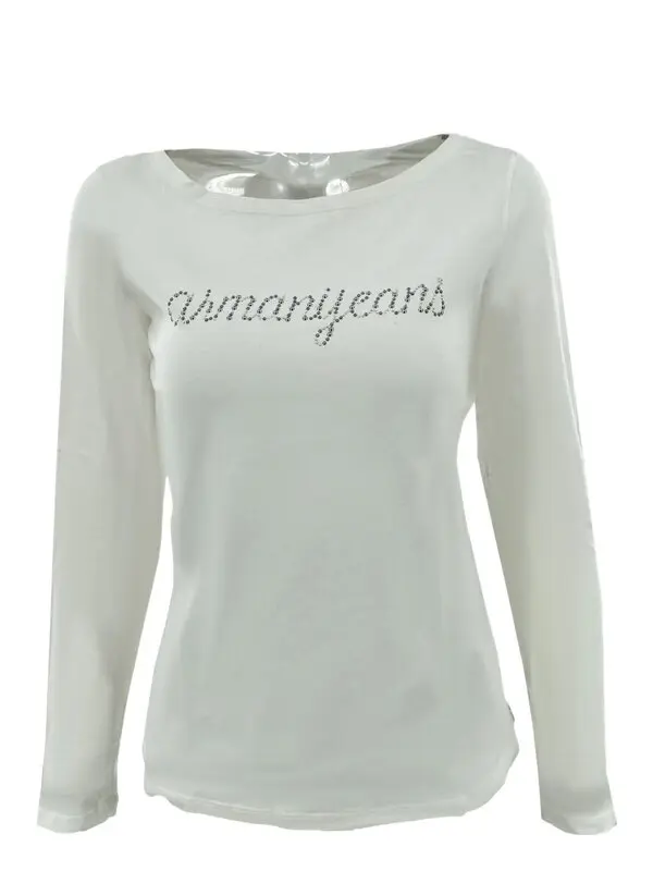 Emporio Armani Long Sleeve Logo T-shirt - Gray