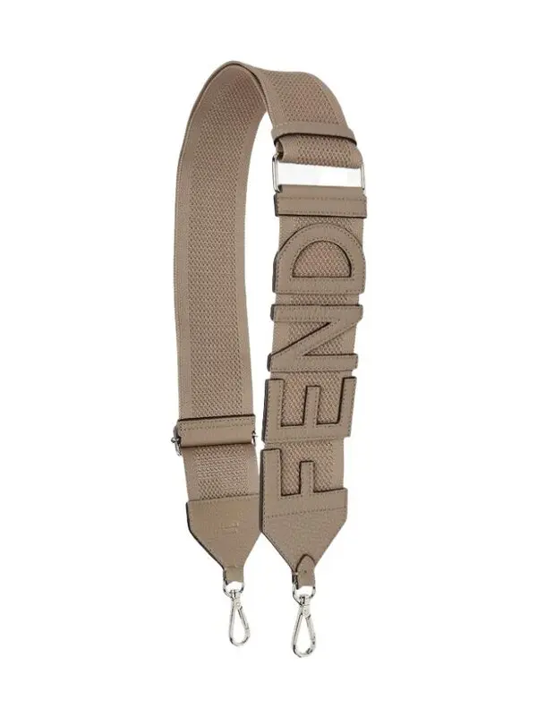 Fendi Beige Ribbon Shoulder Strap - Brown