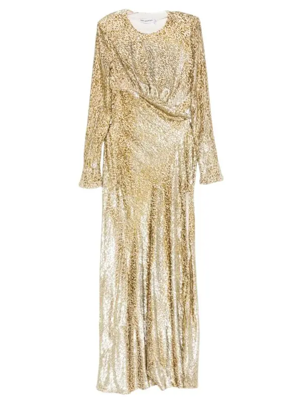 SELF-PORTRAIT Open-back Maxi Dress - Nude