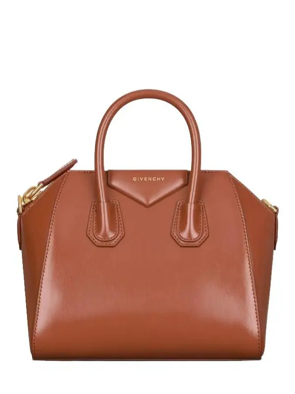 Givenchy Antigona Mini Top Handle Bag - Caramel Brown