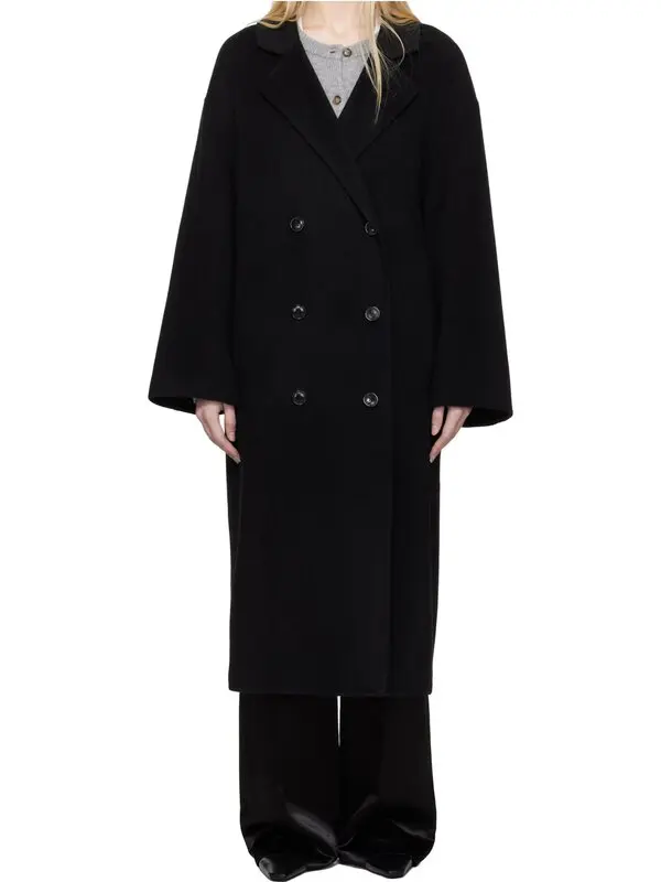 Loulou De Saison Borneo Double-breasted Coat - Black