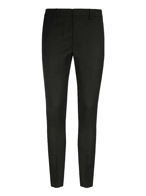 DONDUP Tailored Trousers With Logo Detail - Black
