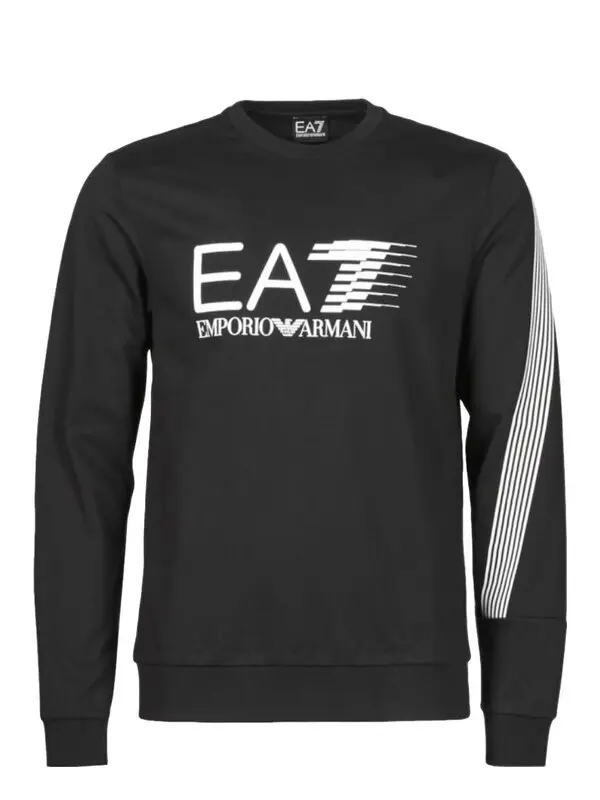EA7 Logo Crewneck Sweater - Black