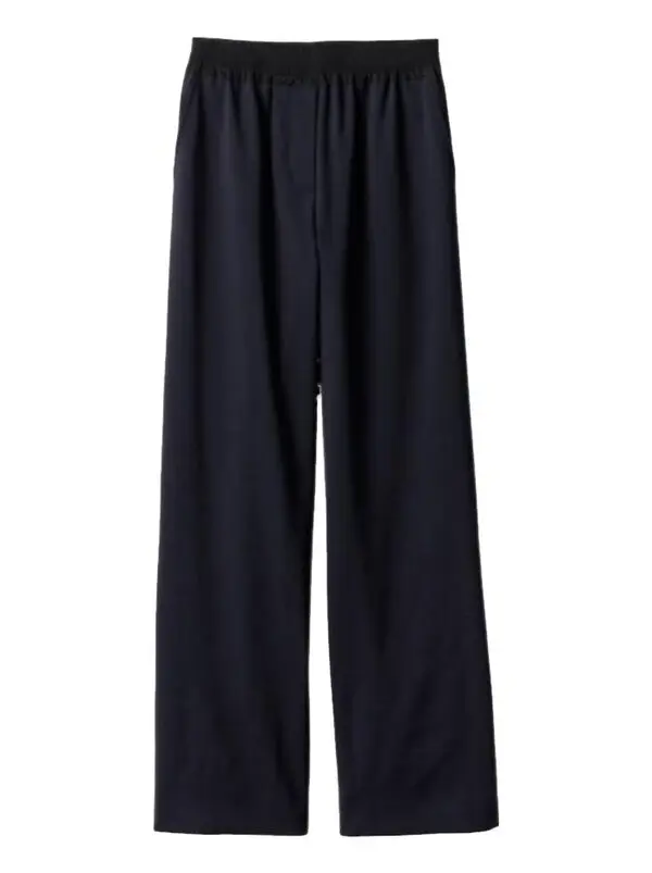 Miu Miu Elasticated Waist Trousers - Navy Blue