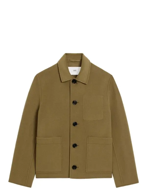 AMI Paris Button-up Jacket - Green
