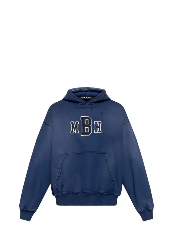 MISBHV Logo-embroidered Hoodie - Blue