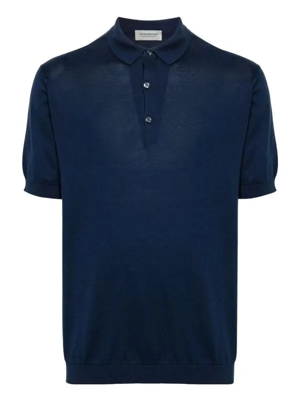 John Smedley Adrian Short-sleeve Polo Shirt - Black